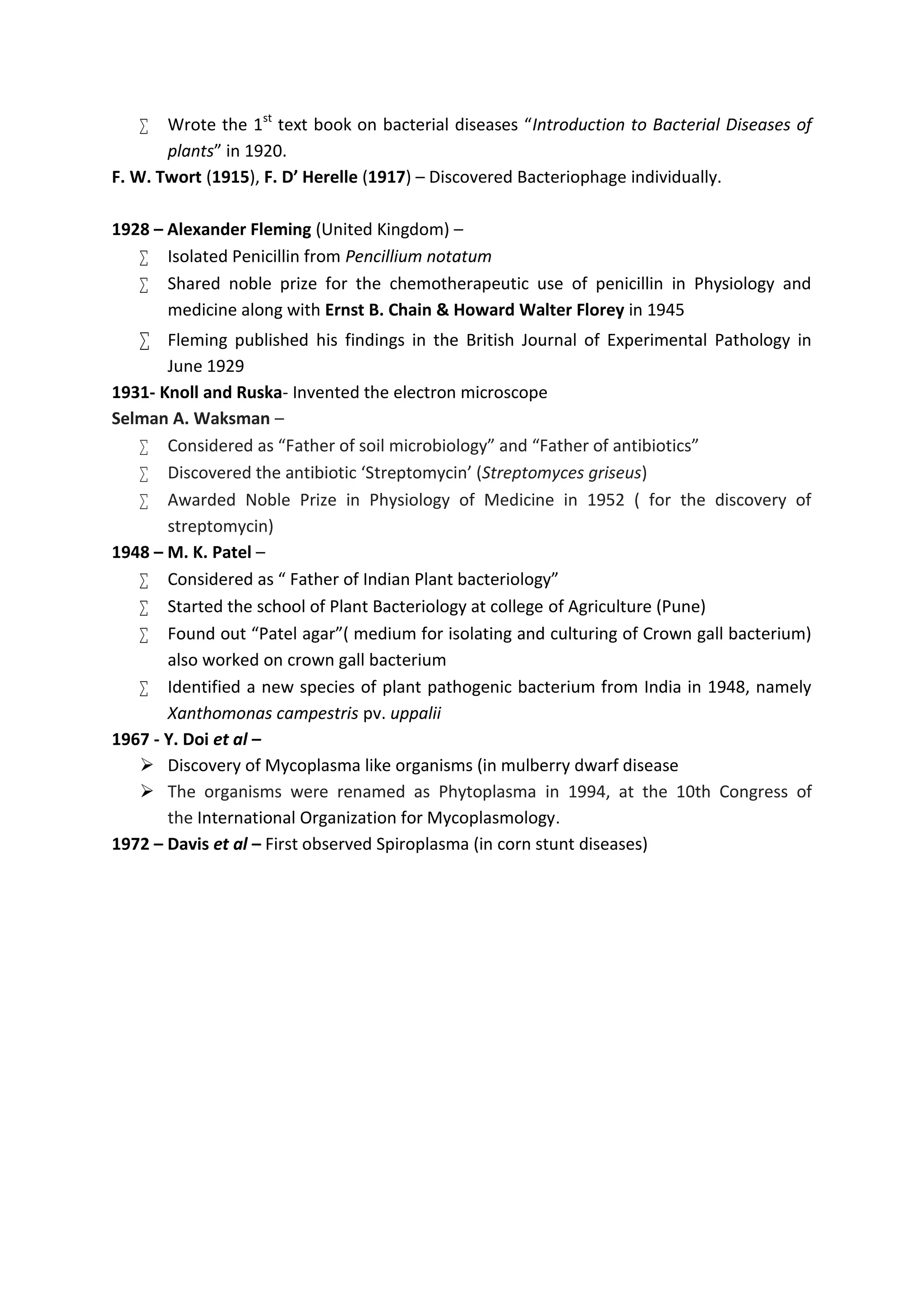 History of plant pathology (student material) | PDF