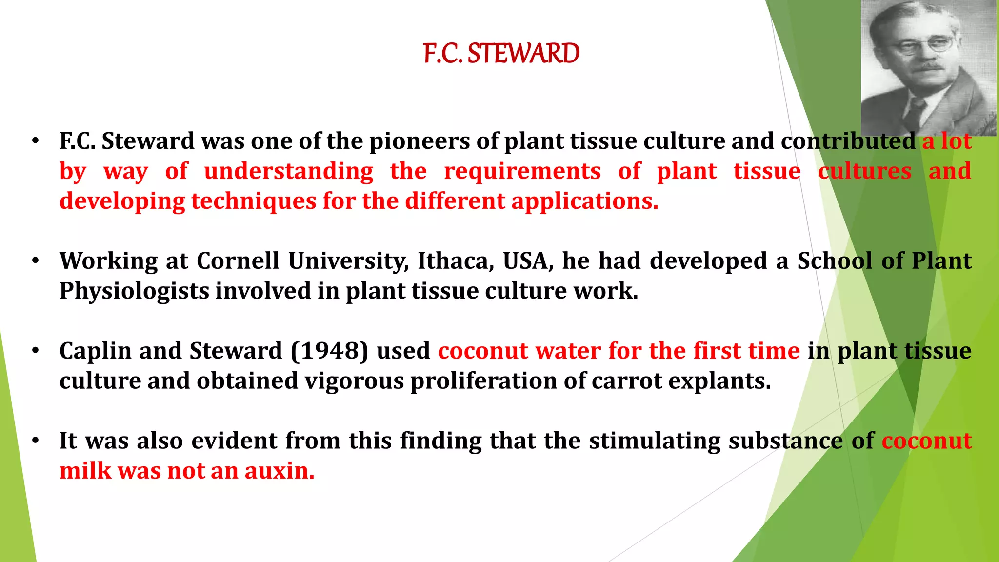 History of Plant Tissue Culture | PPTX
