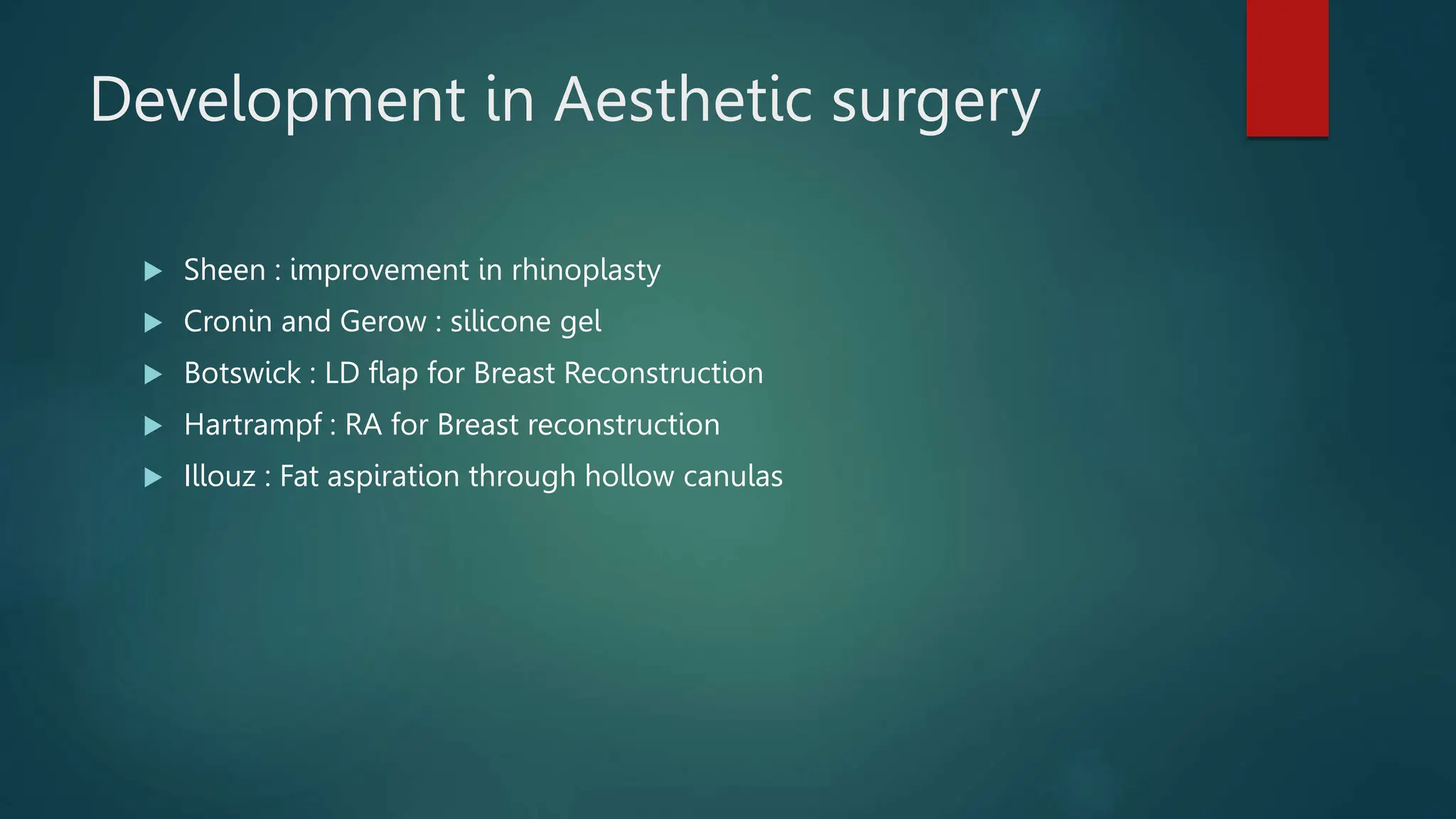 history of plastic surgery.pptx is brief history throh various ...