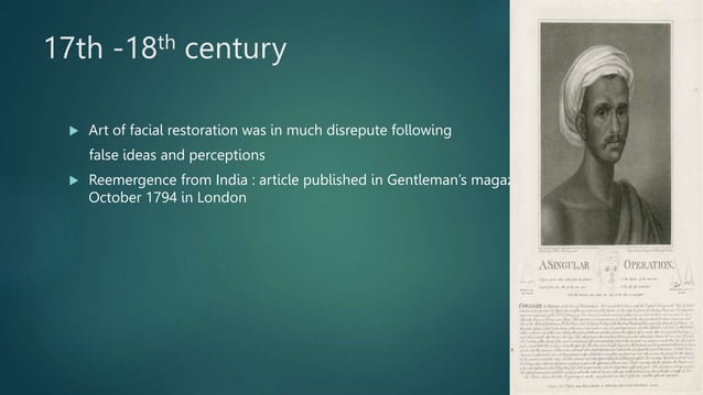 history of plastic surgery.pptx is brief history throh various ...