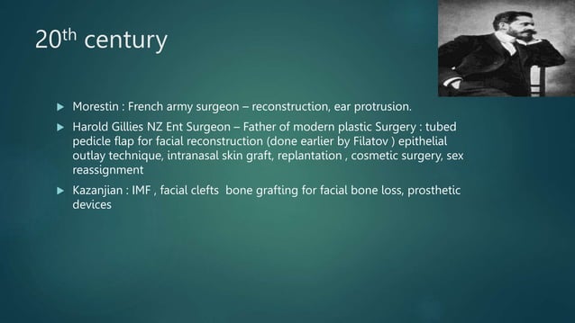 history of plastic surgery.pptx is brief history throh various ...