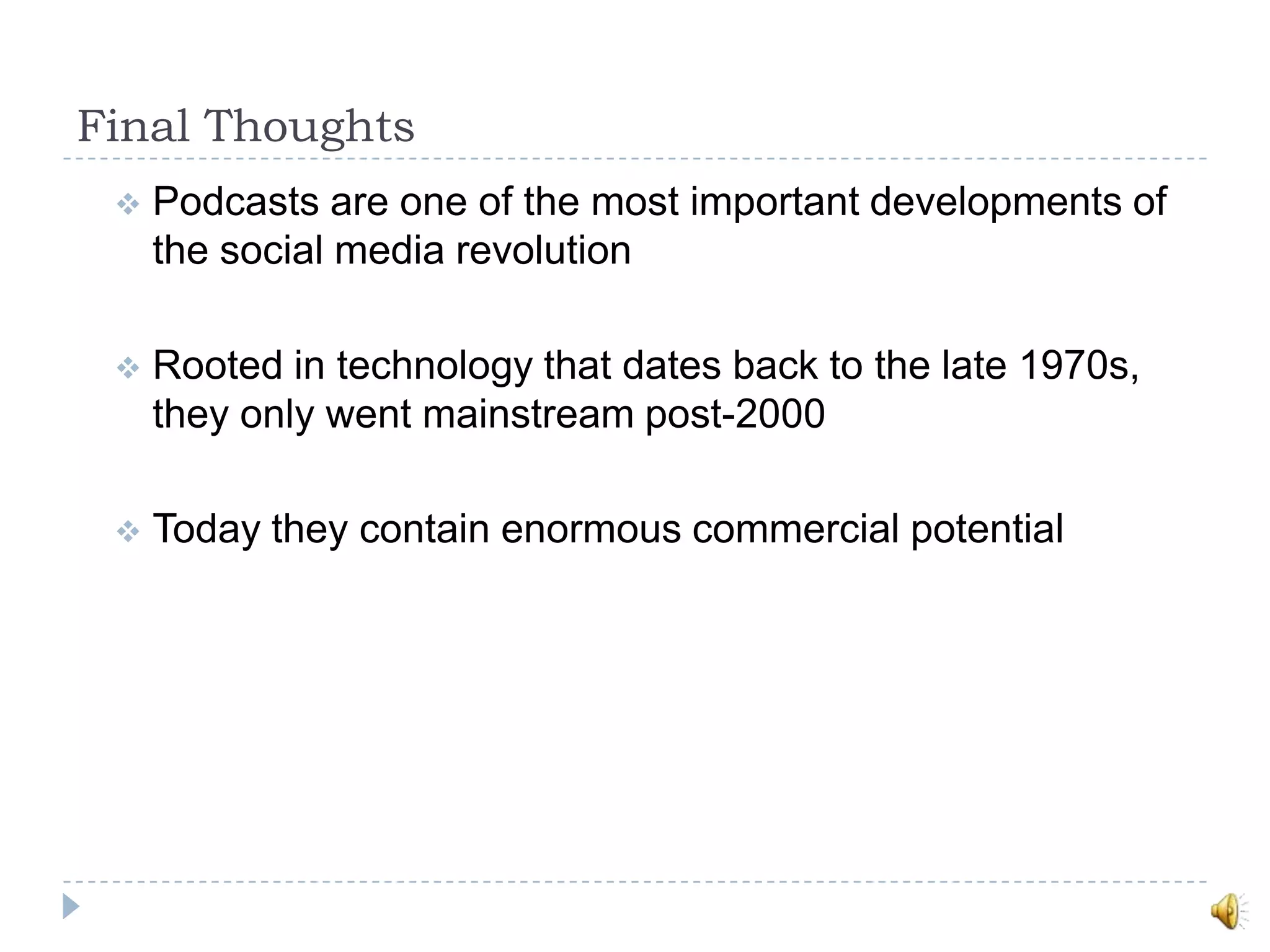 History of podcasting | PPTX