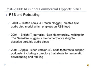 History of podcasting | PPTX