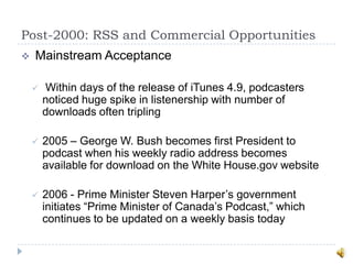 History of podcasting | PPTX