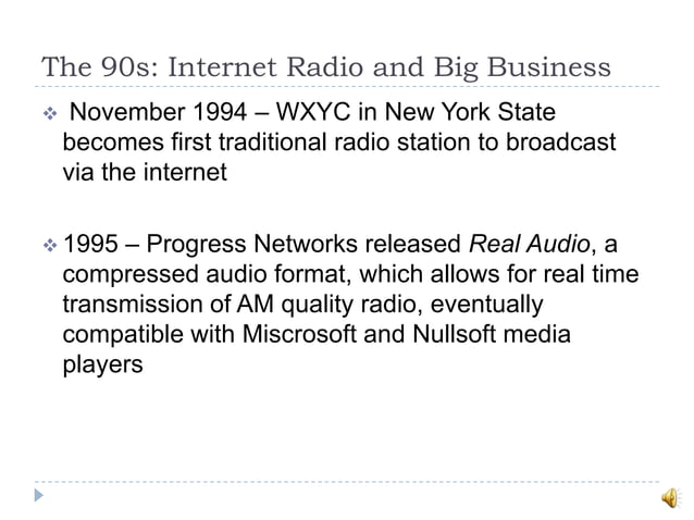 History of podcasting | PPTX | Digital Audio | Computer Software and ...