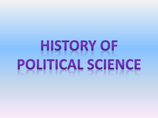 History of political science | PPTX