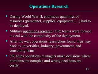 History Of Production Operations Management (POM) | PPT