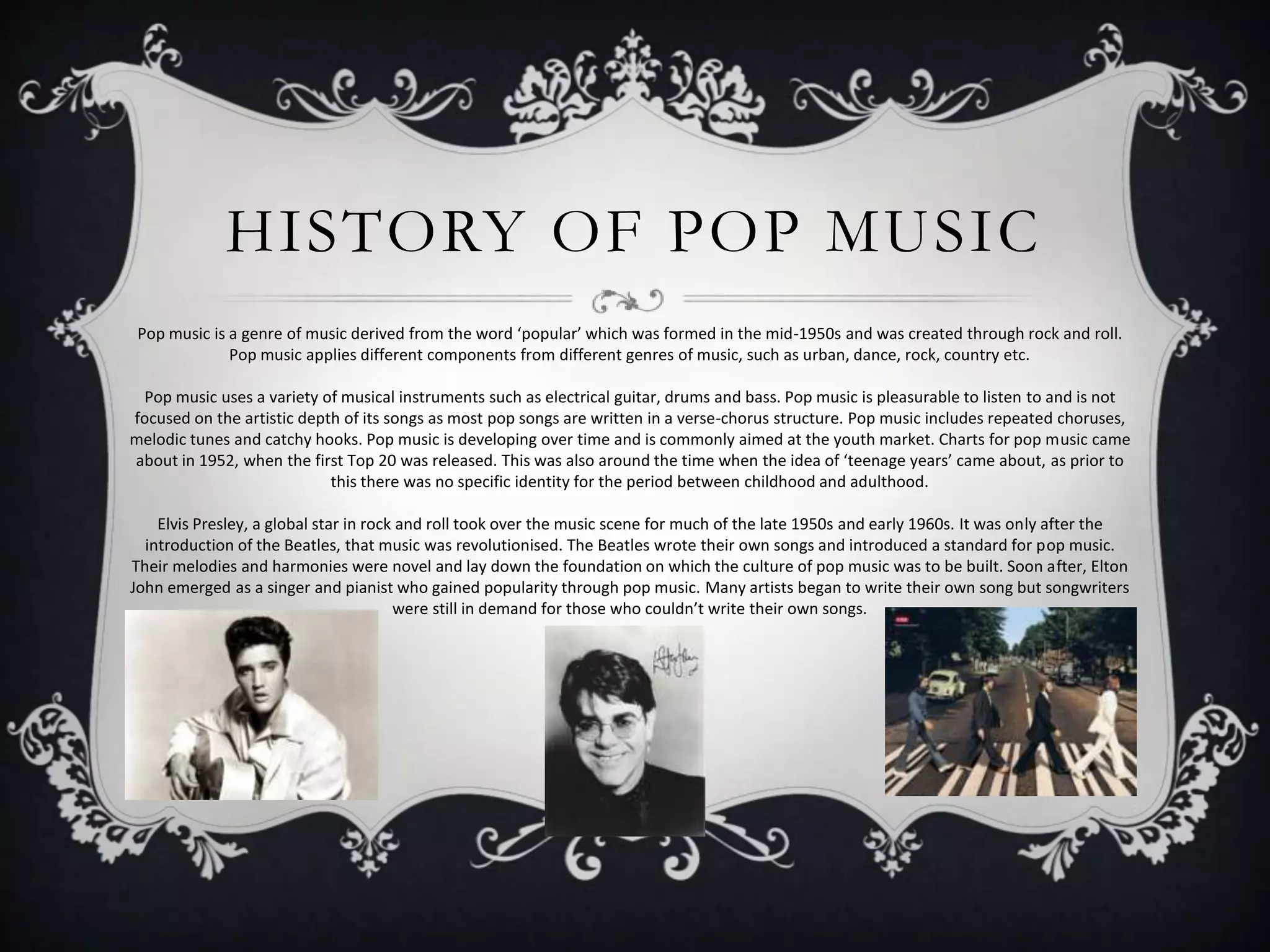 History Of Pop Music | PPTX
