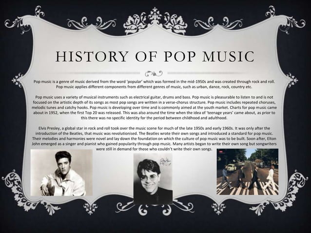 History Of Pop Music | PPT