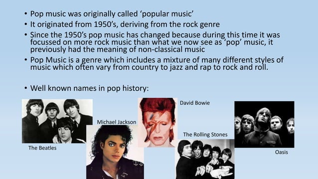 History of pop music | PPT