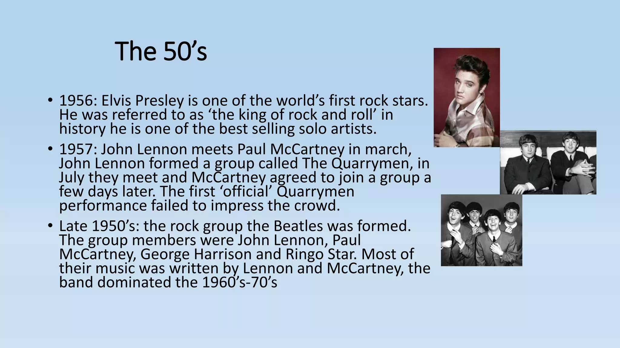 History of pop music | PPTX
