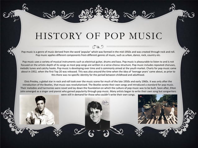 History Of Pop Music | PDF | Contemporary Hits/Pop/Top 40 | Music