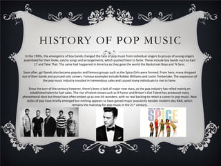 History Of Pop Music | PDF