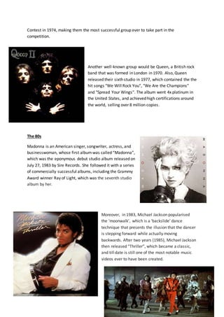 History of Pop Music Videos | PDF