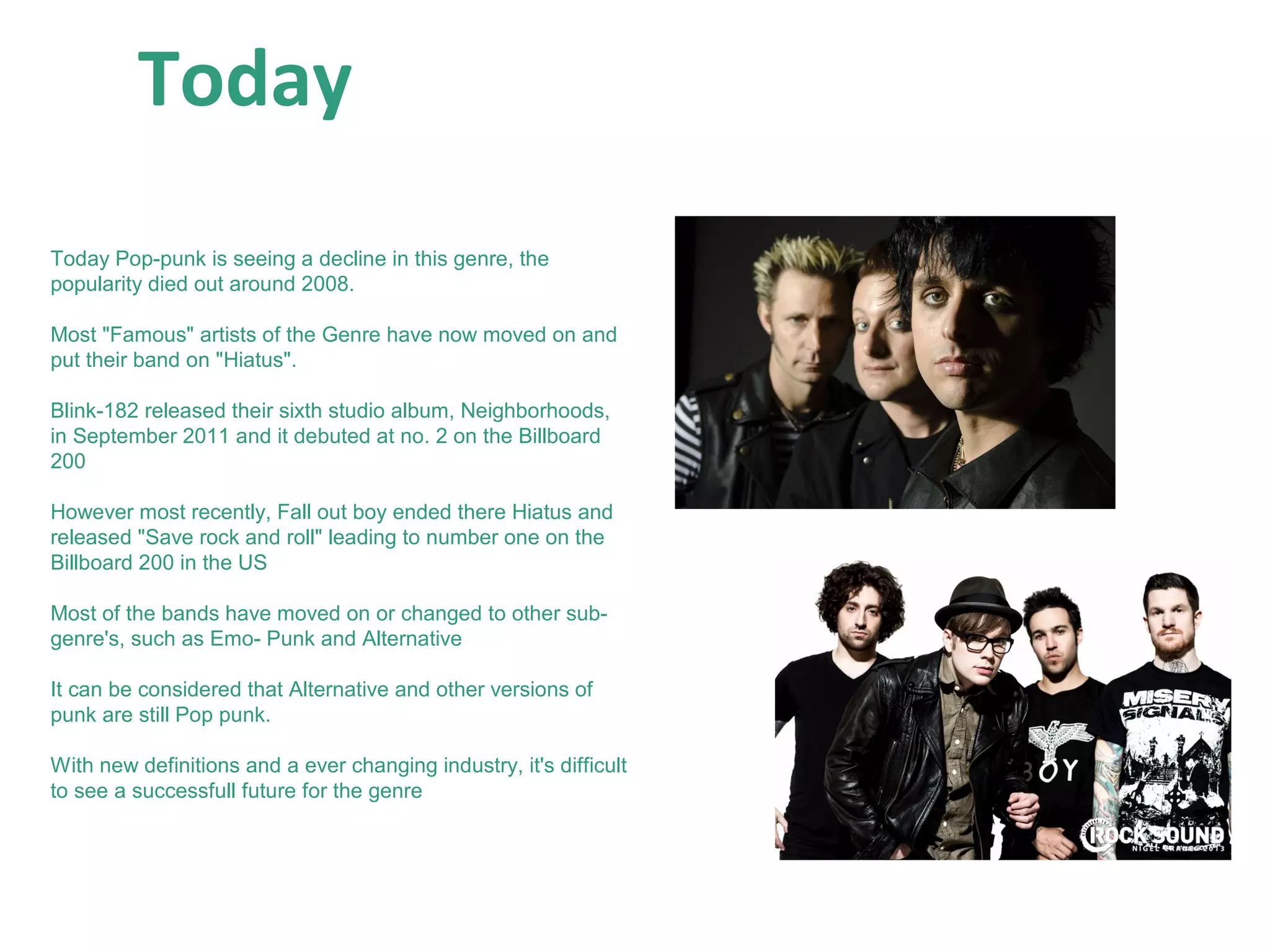 History of pop punk | PPT