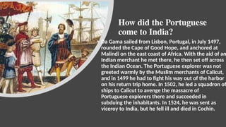 History of Portuguese class 10th ICSE project | PPTX