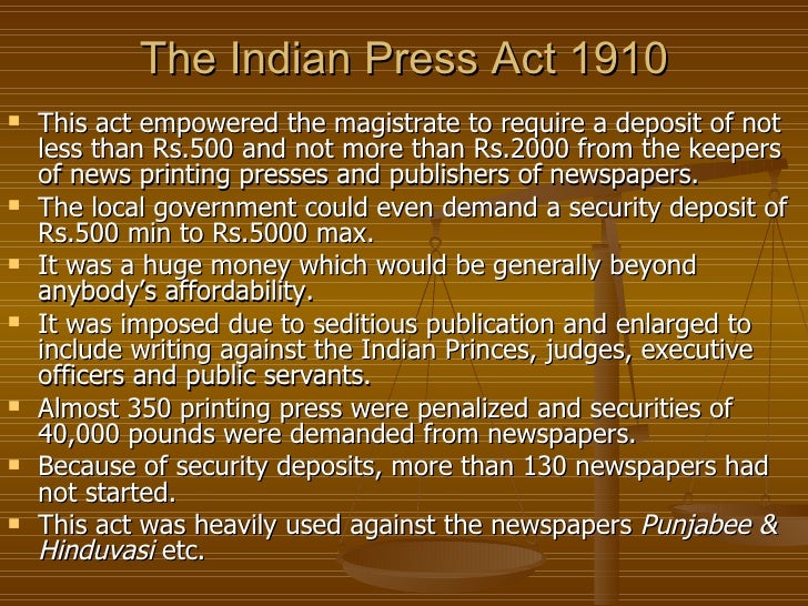 History Of Press Laws In India history-of-press-laws-in-india
