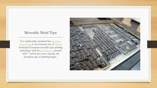 The History of Printing | PPTX