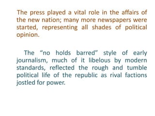 History of print journalism in the usa | PPTX