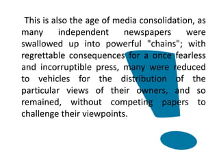 History of print journalism in the usa | PPTX