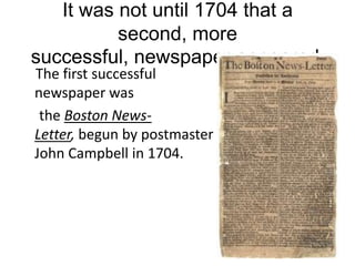 History of print journalism in the usa | PPTX