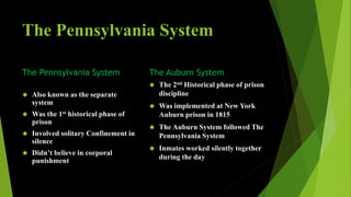 History of prisons in america | PPTX