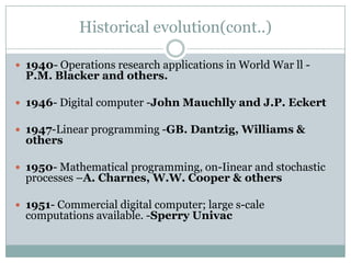 History of production and operations management | PPTX