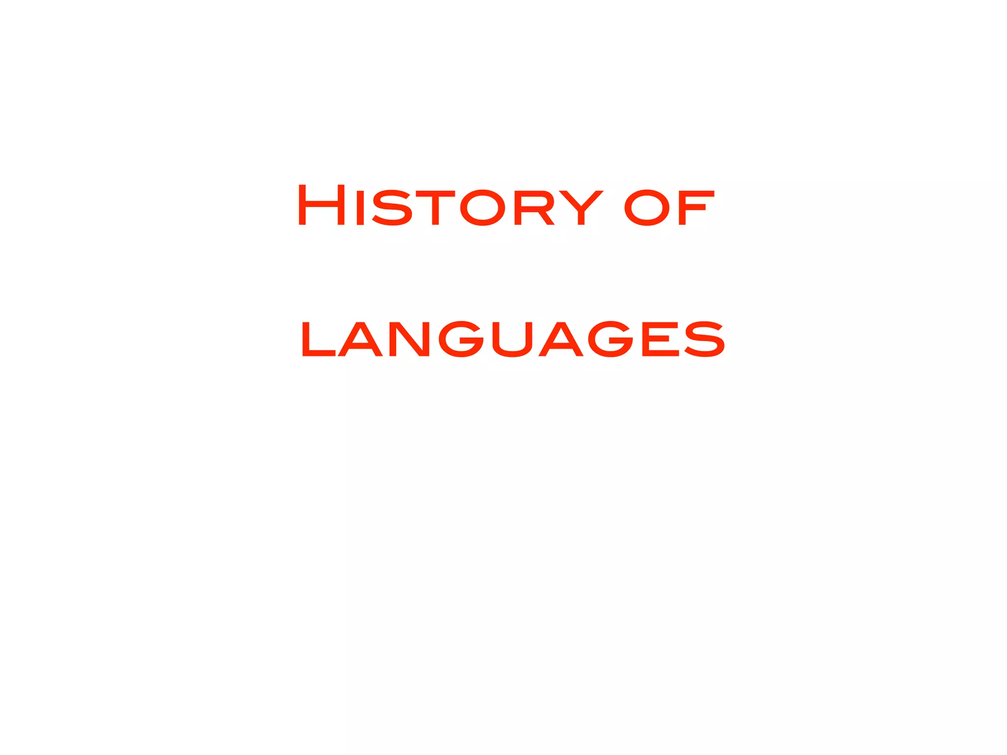History of programming languages | PDF