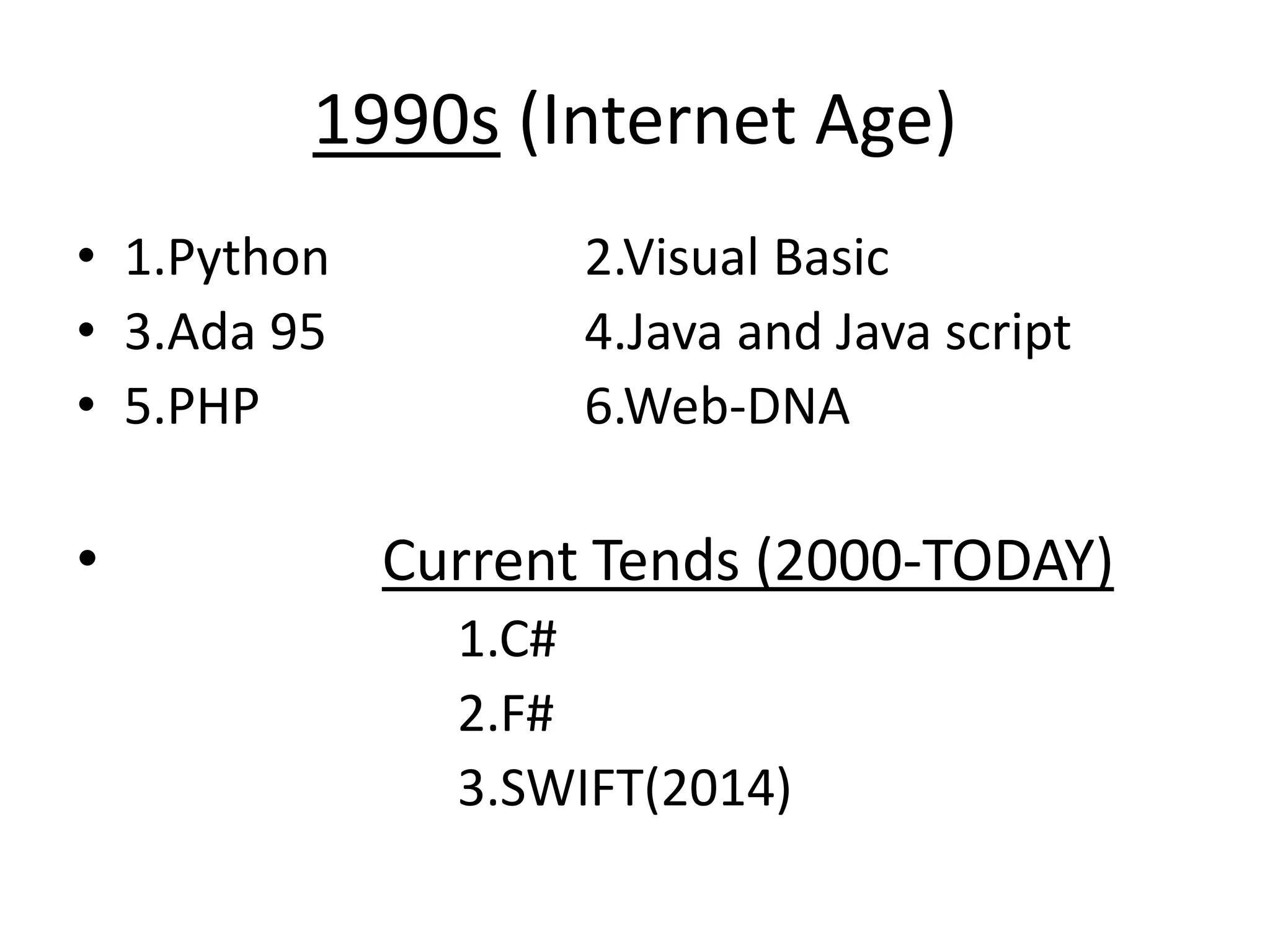 History of programminng language | PPT