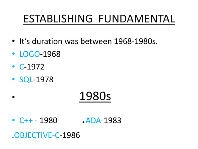 History of programminng language | PPT