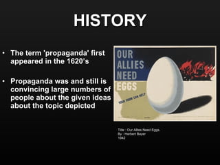 History of propaganda | PPT