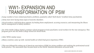 History of psychiatric social work | PPTX