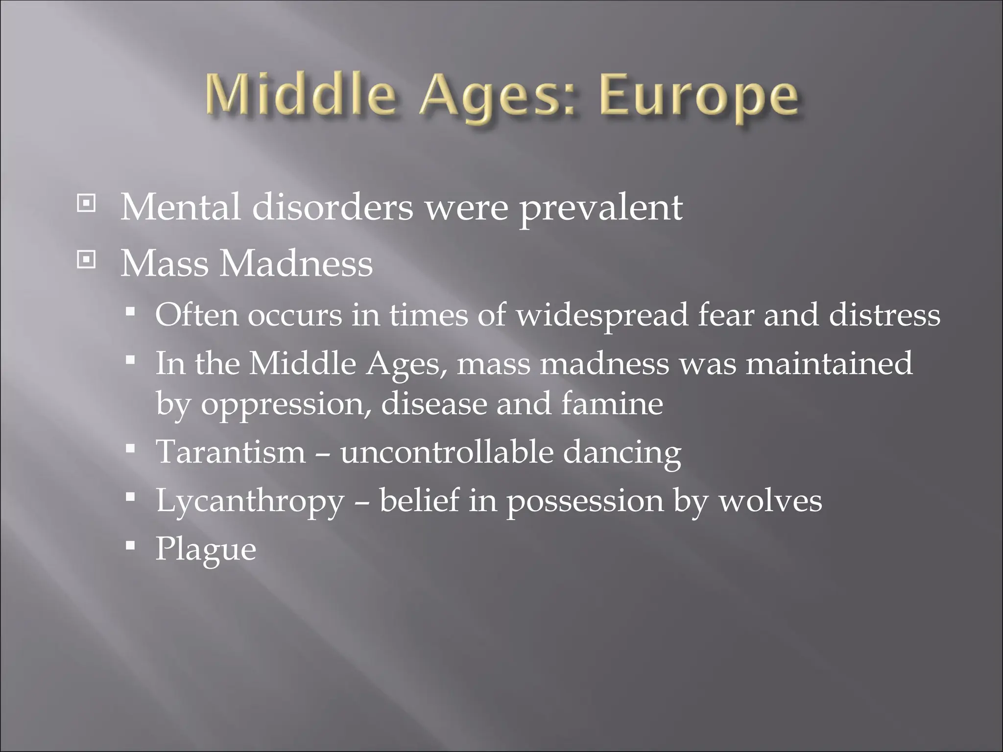 history of psychiatry mental health nursing | PPT