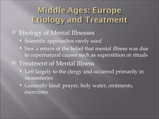 history of psychiatry mental health nursing | PPT