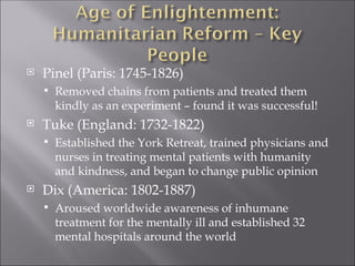history of psychiatry mental health nursing | PPT