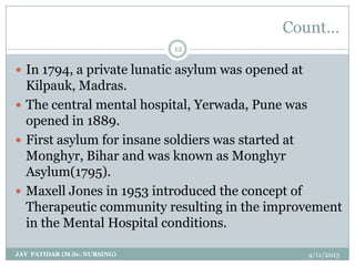 History of psychiatry in india | PPTX