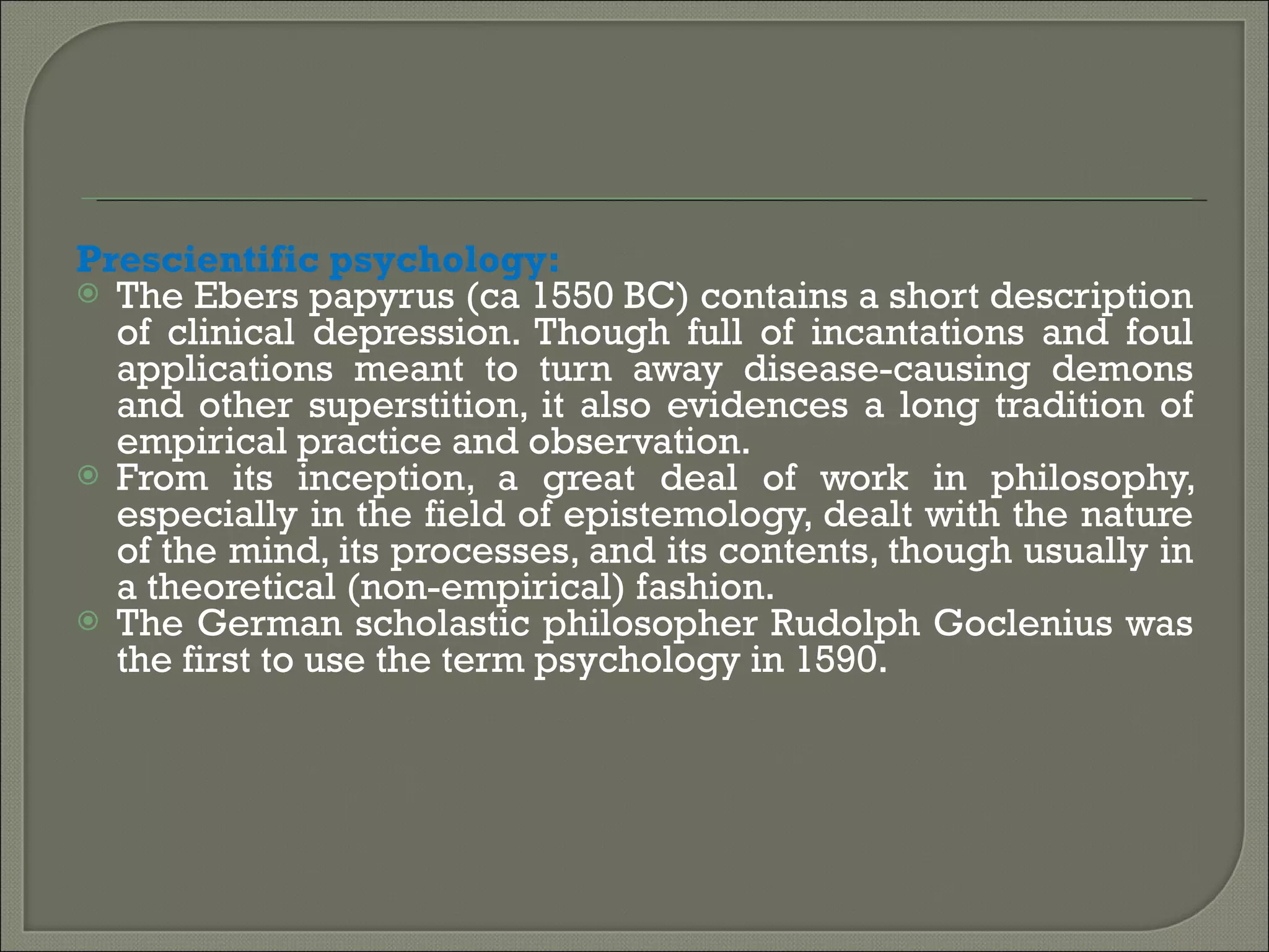 History of psychology | PPT