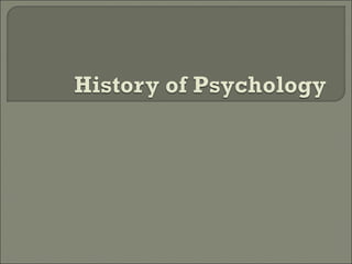 History of psychology | PPT