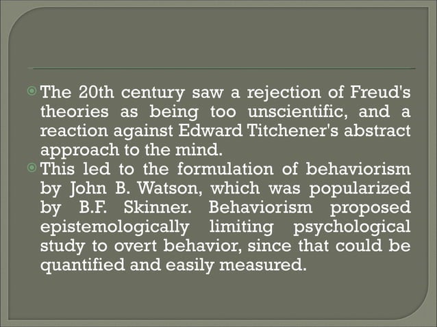 History of psychology | PPT