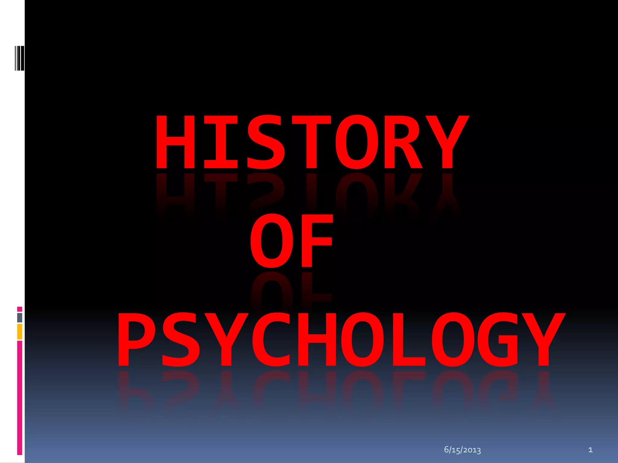 History of psychology (powerpoint) | PPTX
