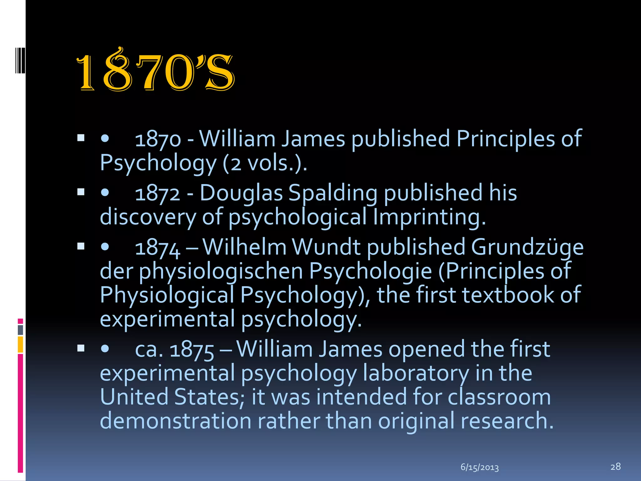 History of psychology (powerpoint) | PPTX