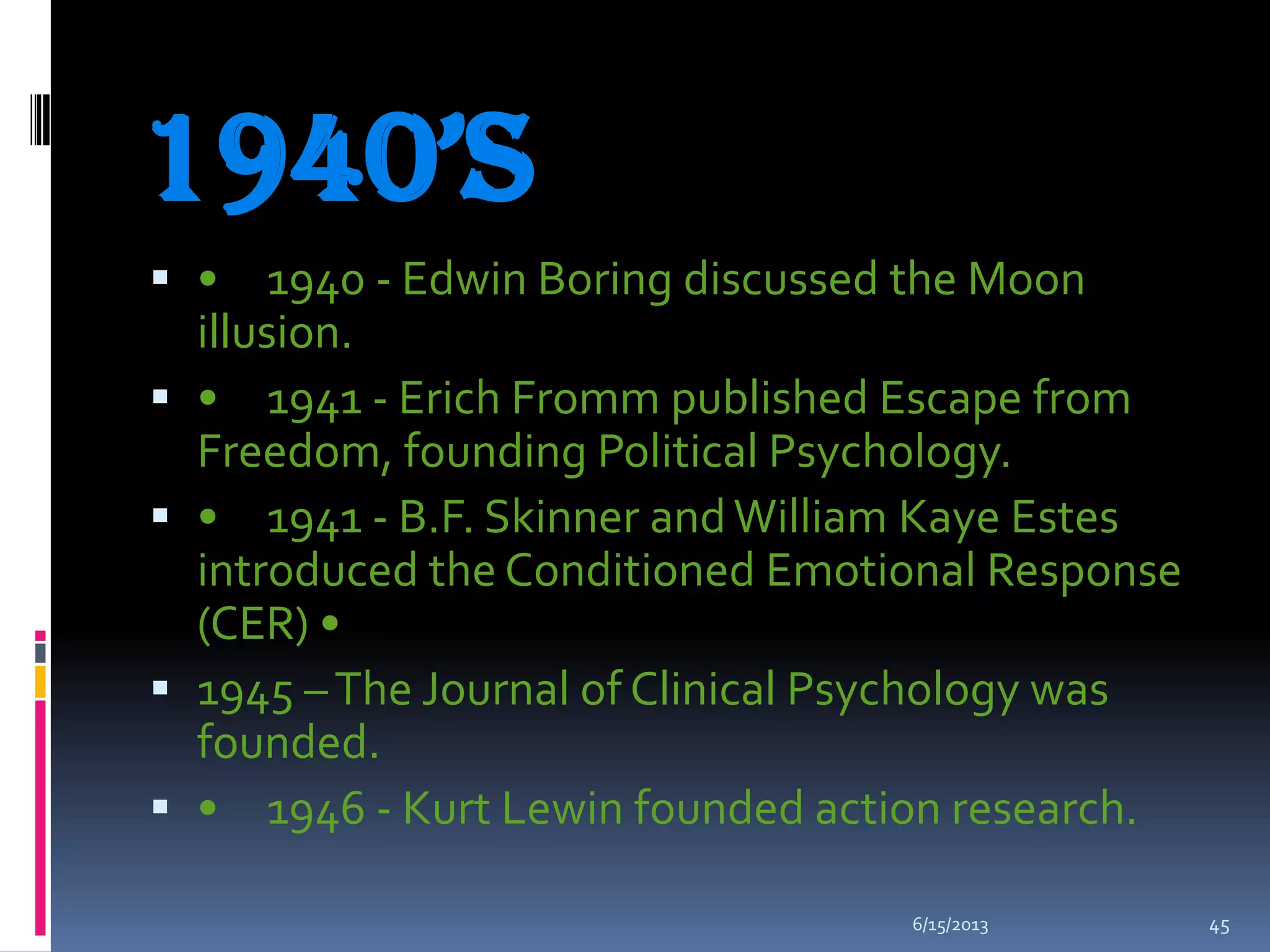 History of psychology (powerpoint) | PPTX