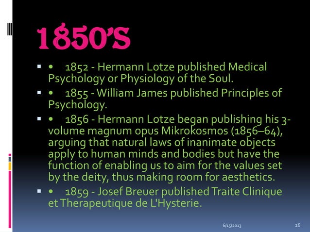 History of psychology (powerpoint) | PPTX | Science