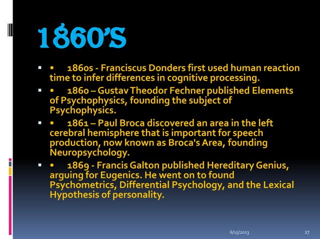 History of psychology (powerpoint) | PPTX | Science