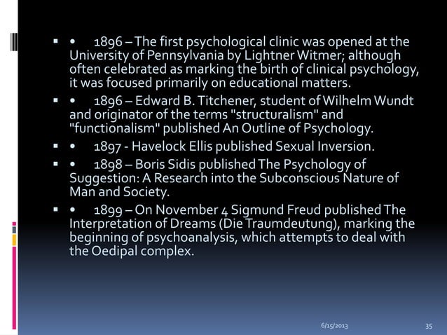 History of psychology (powerpoint) | PPTX | Science
