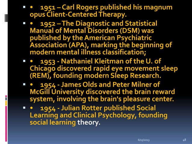 History of psychology (powerpoint) | PPTX | Science