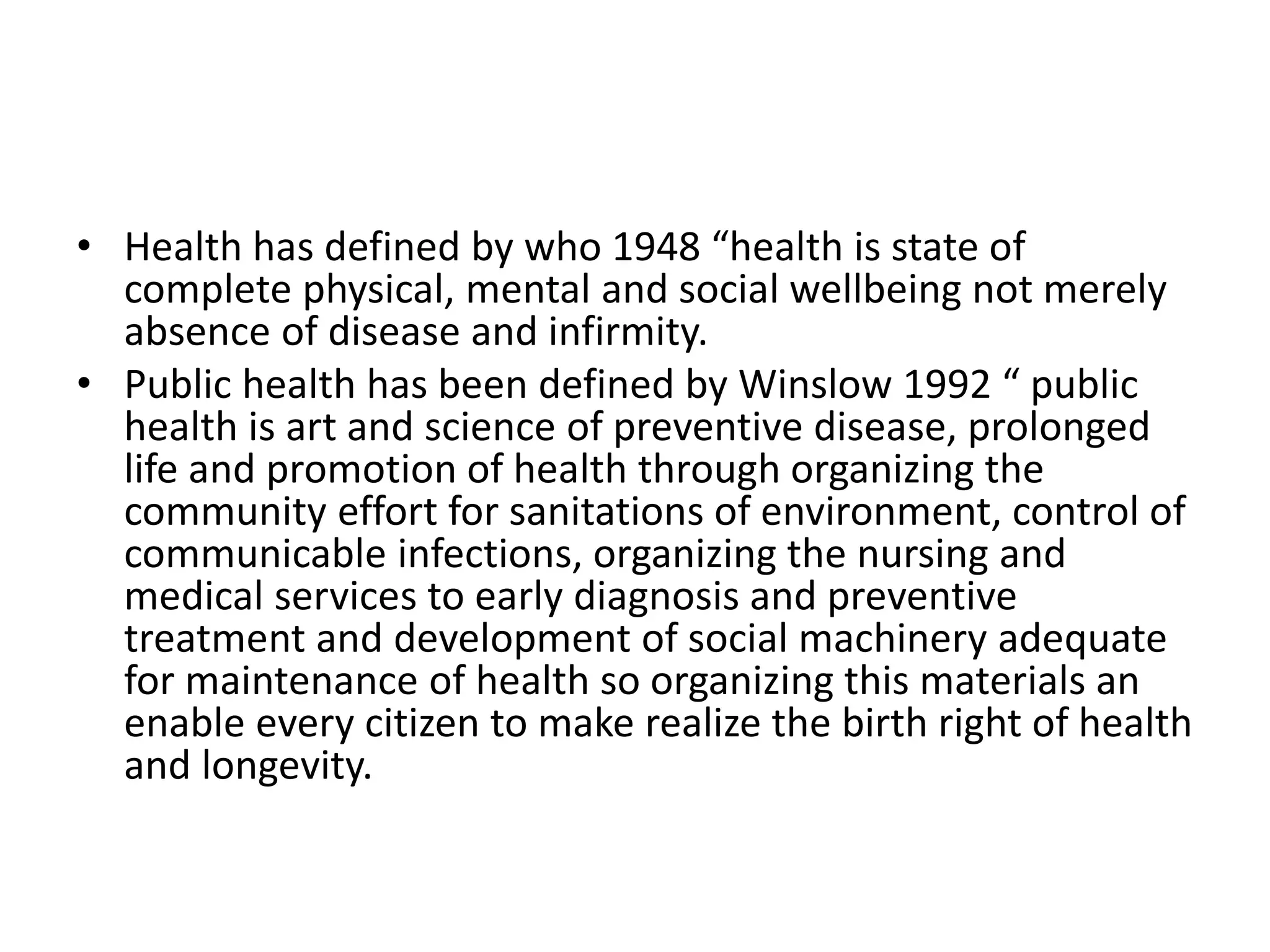 History of public health | PPTX