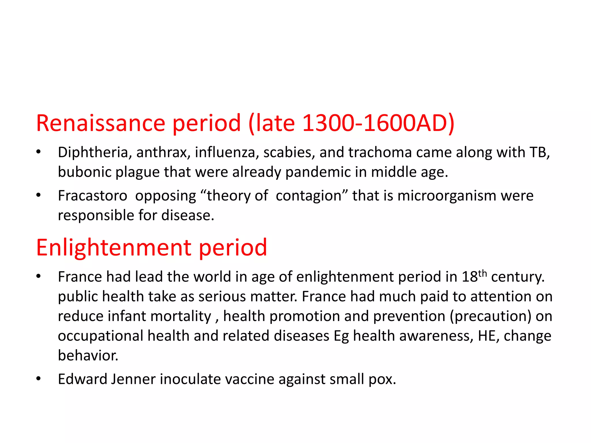 History of public health | PPTX