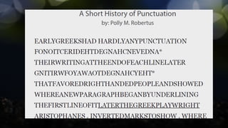 History of punctuation | ODP