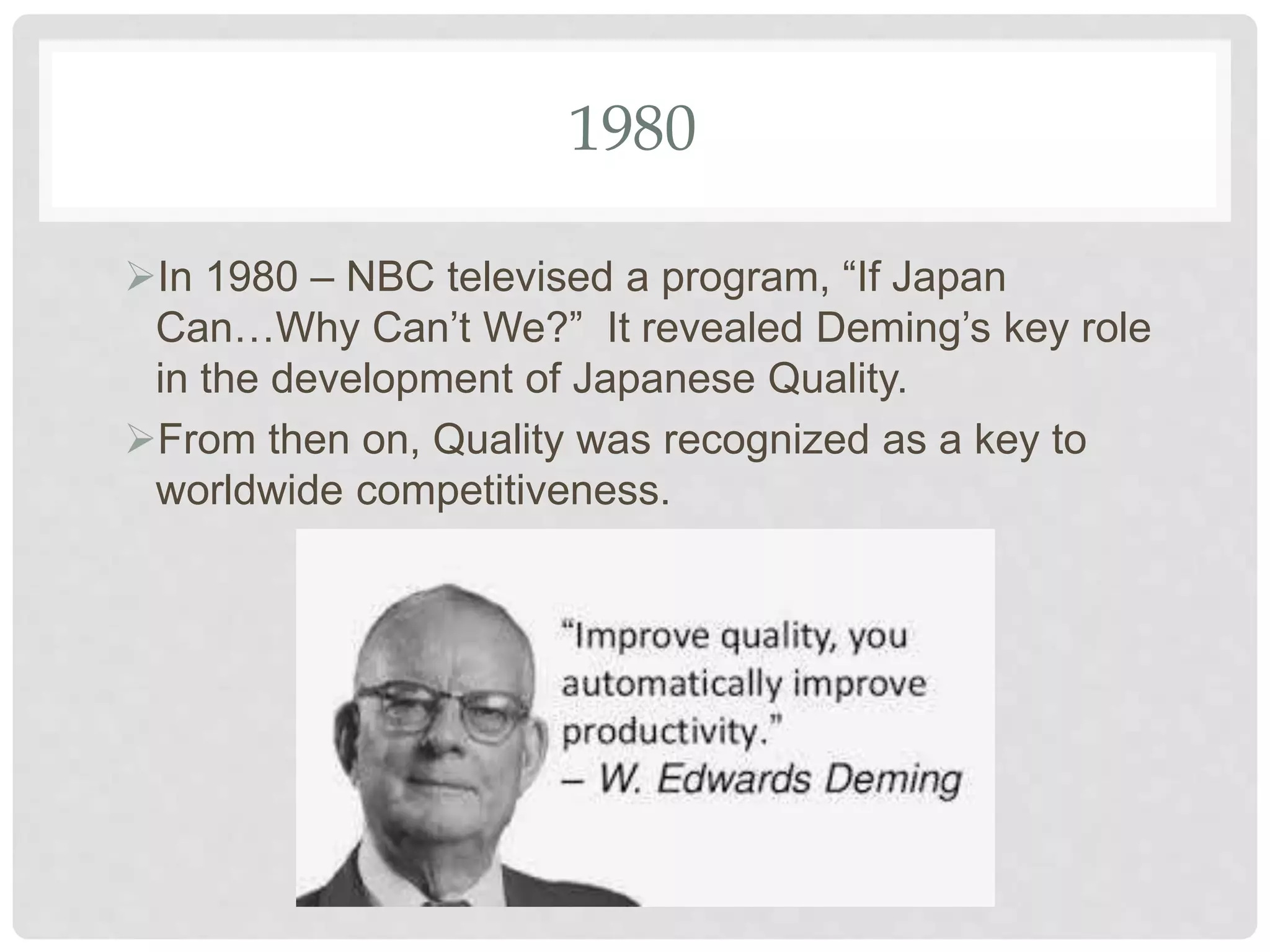 History of Quality Management | PPTX